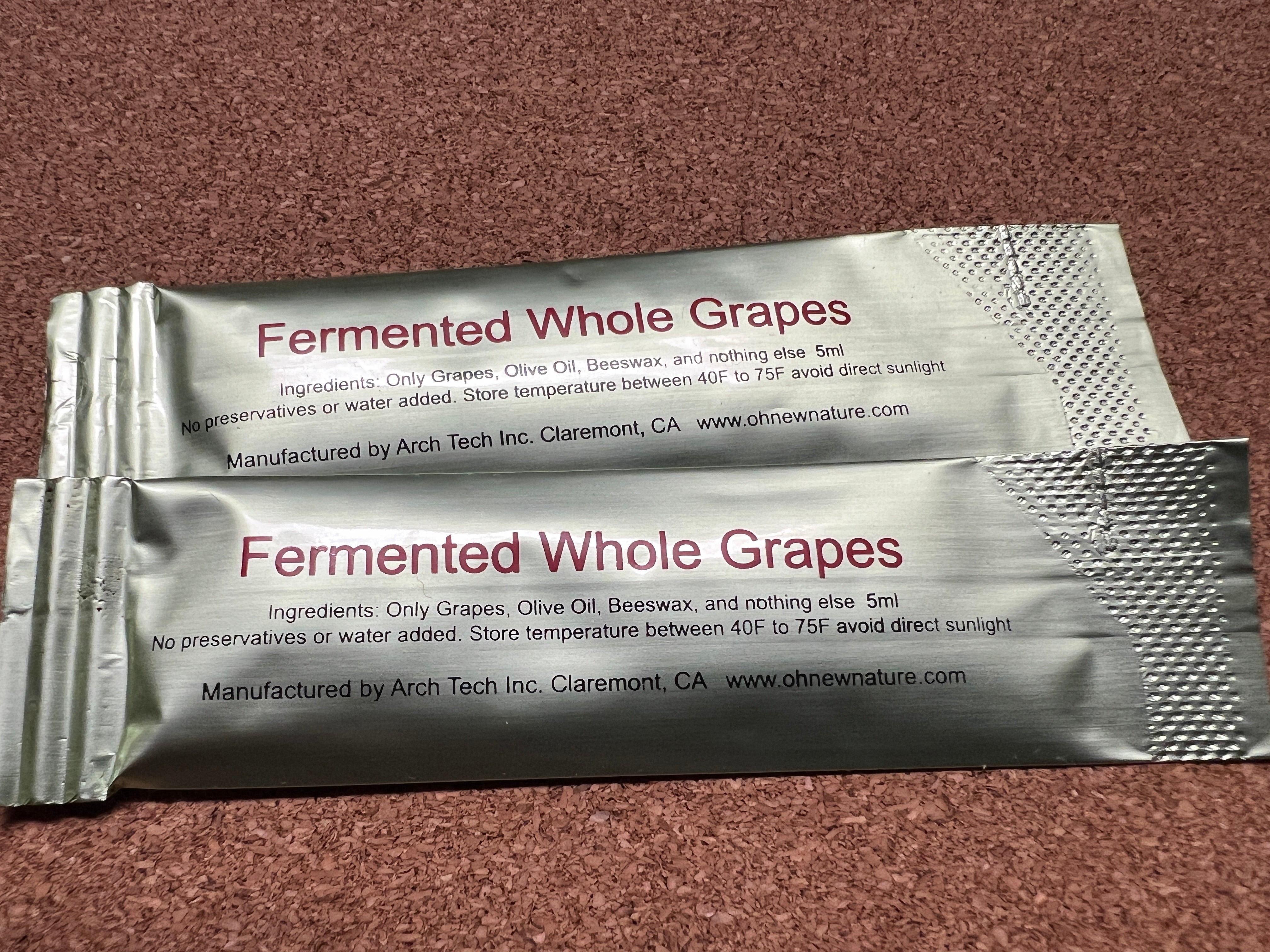 Fermented Whole Grapes, Daily Probiotic Solution | ohnewnature